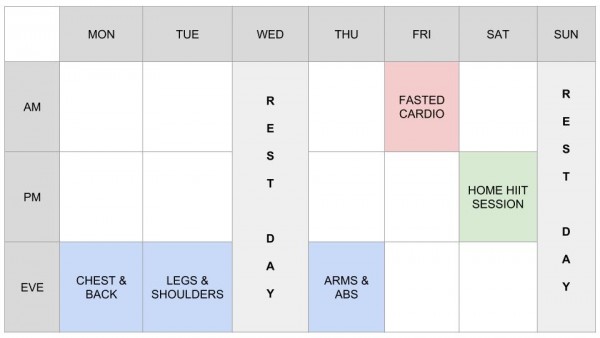 3 Day Split Workout (Free Download) PT Certified Program